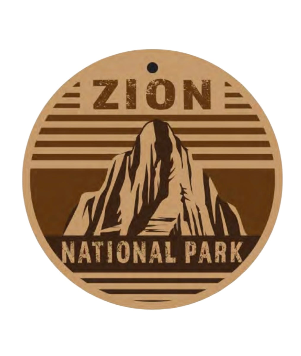 Zion Sunset Ridge Wood Car Clip