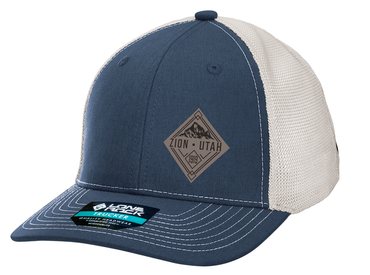 Watchman Diamond Leather Patch Hat